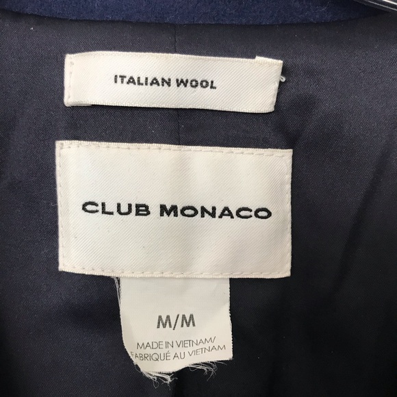 Club Monaco | Jackets & Coats | Club Monaco Navy Wool Blend Peacoat ...